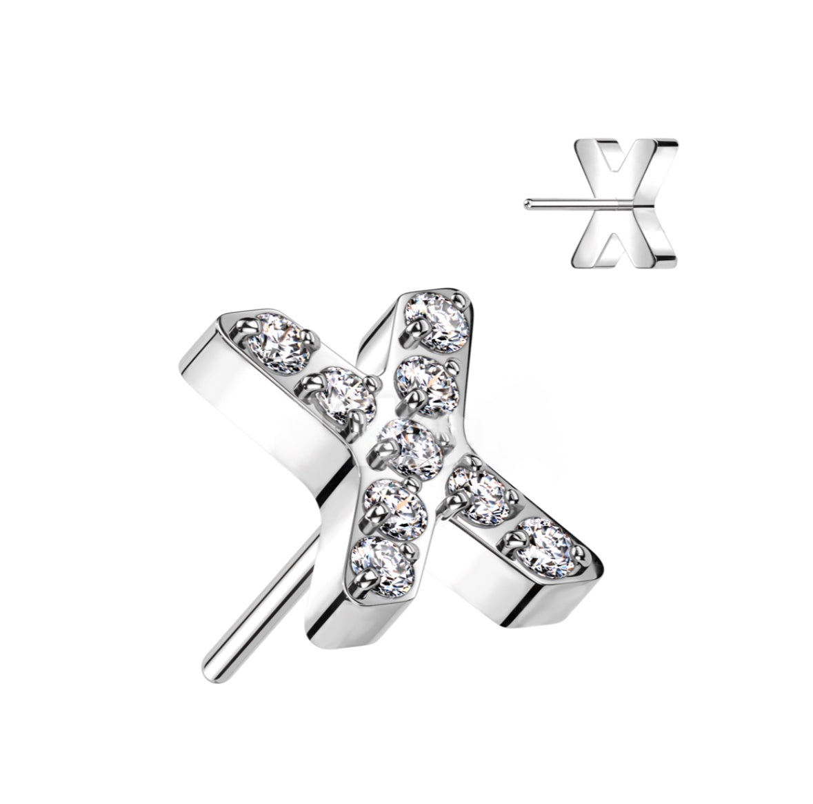 XOXO “X” Flat Back – Pierced By Ash